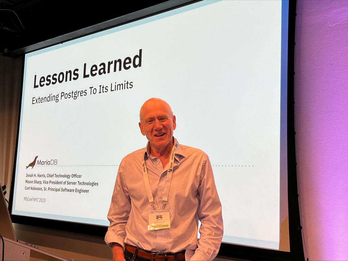 Jonah H. Harris on LinkedIn: #mariadb #postgresql #postgres #pgconfnyc ... Jonah H. Harris on LinkedIn: #mariadb #postgresql #postgres #pgconfnyc ...