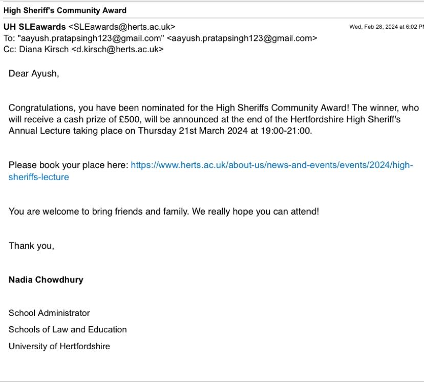 Ayush Pratap Singh on LinkedIn: #communityaward #lawstudent #gratitude ... Ayush Pratap Singh on LinkedIn: #communityaward #lawstudent #gratitude ...