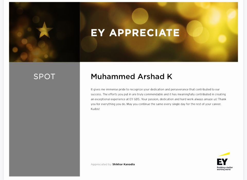Muhammed Arshad k on LinkedIn: Muhammed Arshad k on LinkedIn: