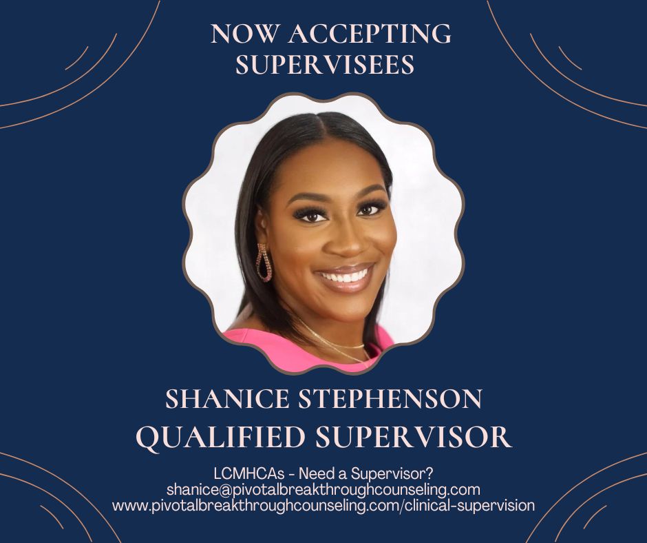 Shanice Stephenson, MA, LCMHC-QS on LinkedIn: #clinicalsupervision # ... Shanice Stephenson, MA, LCMHC-QS on LinkedIn: #clinicalsupervision # ...