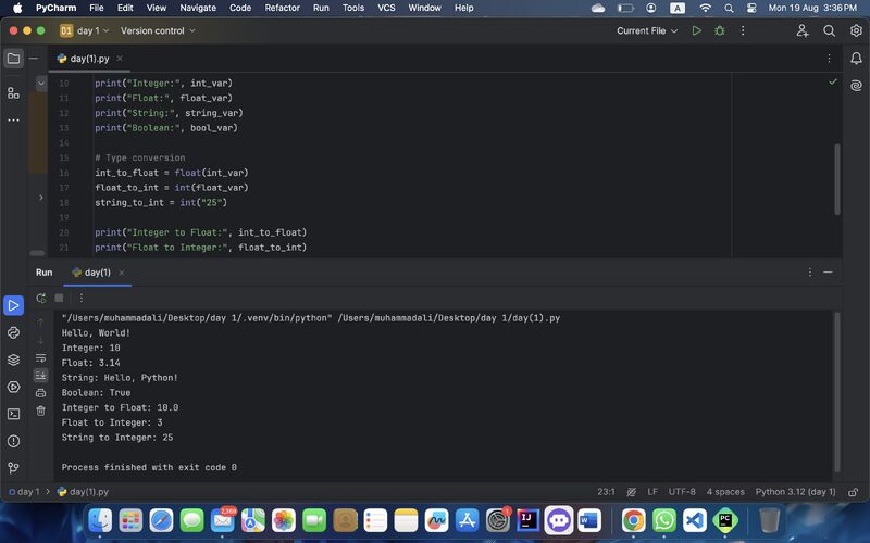 Muhammad Ali on LinkedIn: #python #day1 #learningpython #codenewbie # ... Muhammad Ali on LinkedIn: #python #day1 #learningpython #codenewbie # ...