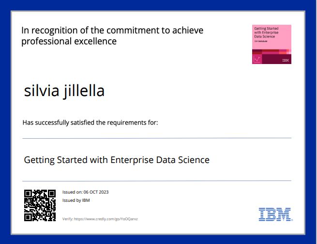 Silvia Jillella on LinkedIn: #datascience #ibm Silvia Jillella on LinkedIn: #datascience #ibm