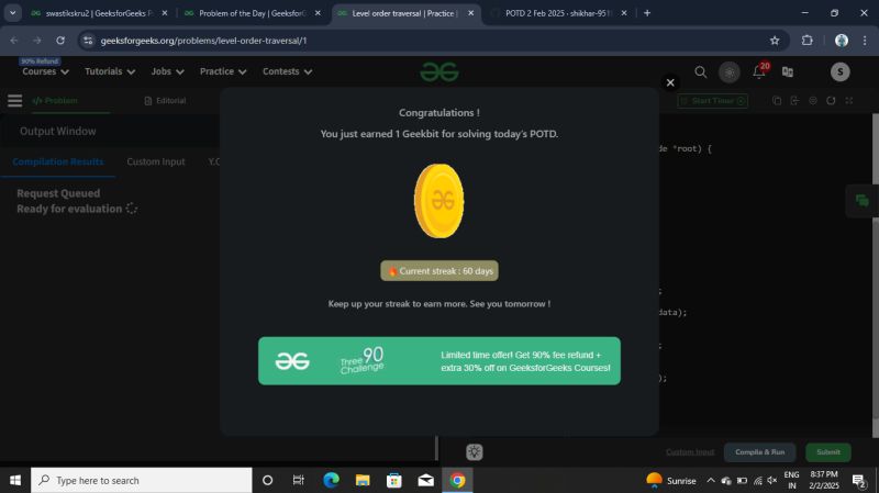 Swastik Singh on LinkedIn: #dsa #binarytree #bfs #levelordertraversal # ... Swastik Singh on LinkedIn: #dsa #binarytree #bfs #levelordertraversal # ...