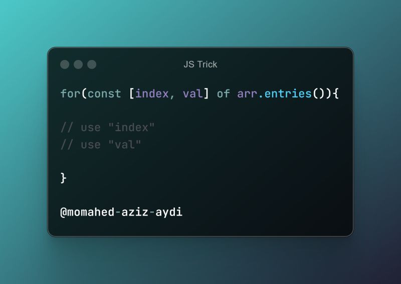 Mohamed Aziz Aydi on LinkedIn: #javascript Mohamed Aziz Aydi on LinkedIn: #javascript