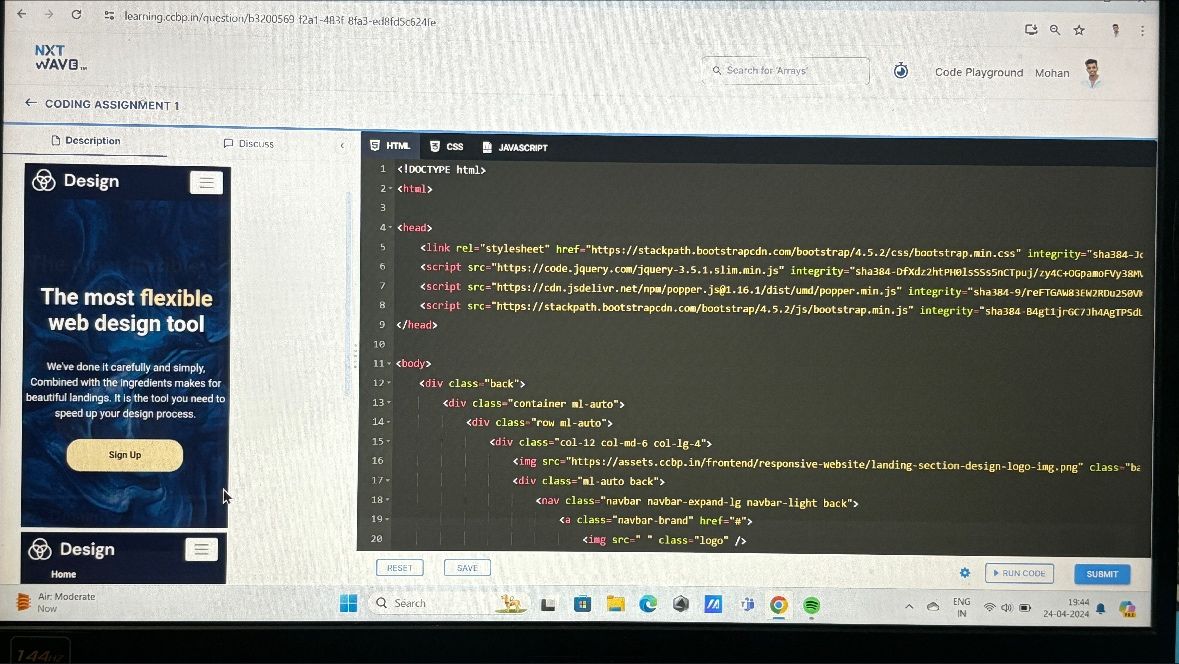 Mohan Gurram on LinkedIn: #day23 #nxtwave #30daysofcodechallenge #ccbp ... Mohan Gurram on LinkedIn: #day23 #nxtwave #30daysofcodechallenge #ccbp ...