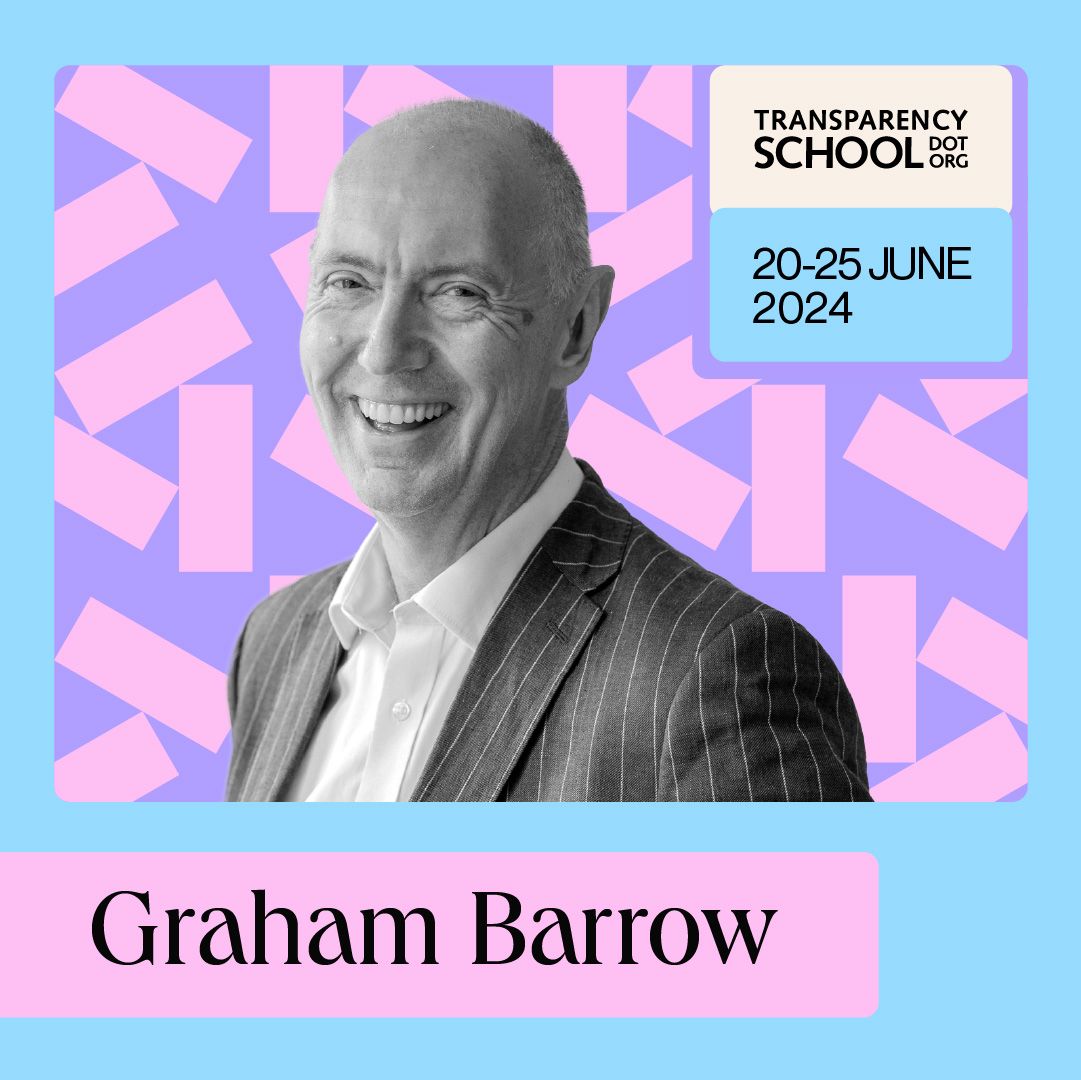 π Meet Graham Barrow, the third lecturer of the upcoming Transparency ... π Meet Graham Barrow, the third lecturer of the upcoming Transparency ...