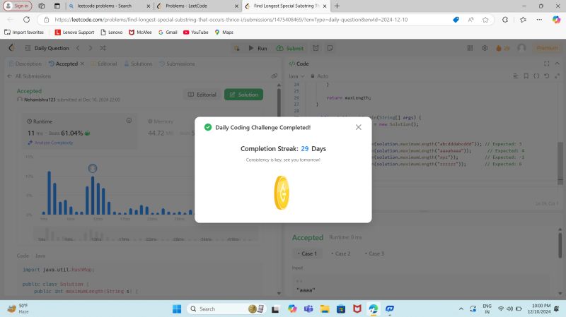 Neha Mishra on LinkedIn: #leetcode #codingchallenge #problemsolving Neha Mishra on LinkedIn: #leetcode #codingchallenge #problemsolving