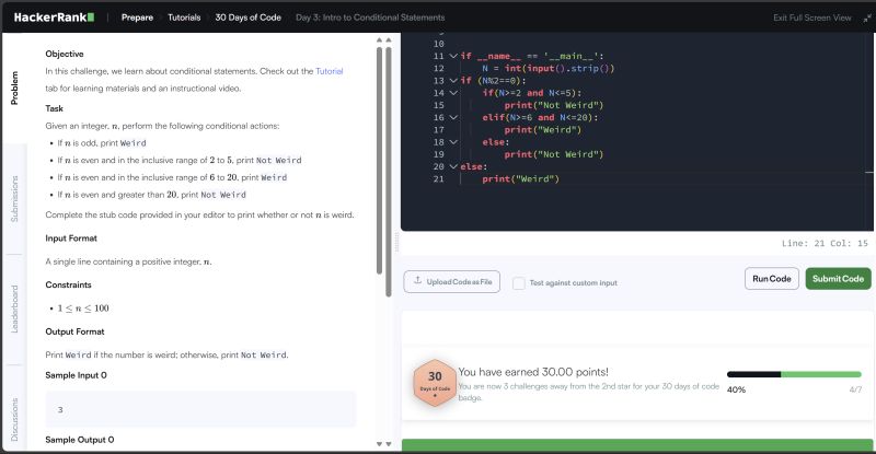 #30daysofcode #day3 #hackerrank #problemsolving #codingchallenge # ... #30daysofcode #day3 #hackerrank #problemsolving #codingchallenge # ...