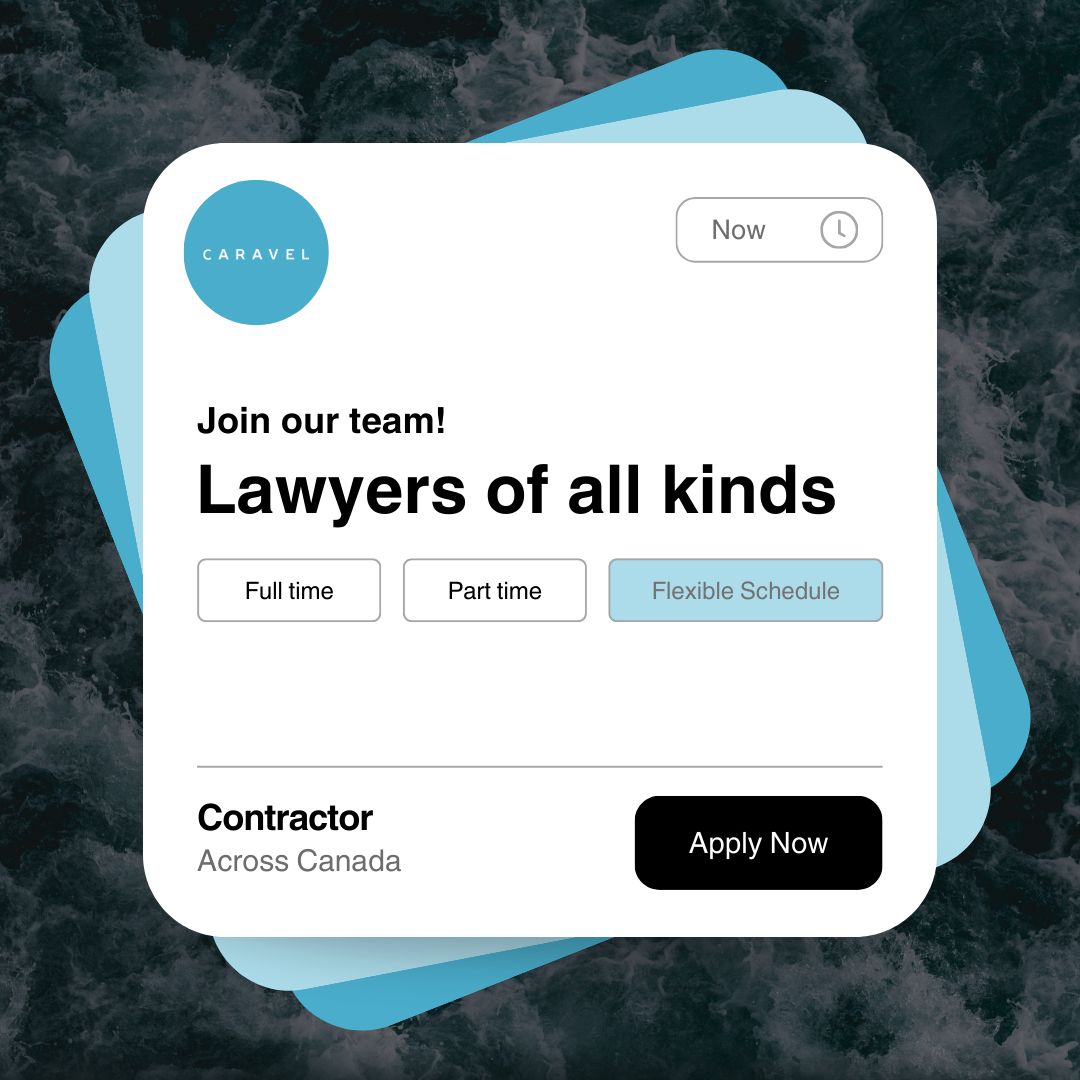 Caravel Law LLP on LinkedIn: ATTN Canadian lawyers — are you looking ... Caravel Law LLP on LinkedIn: ATTN Canadian lawyers — are you looking ...