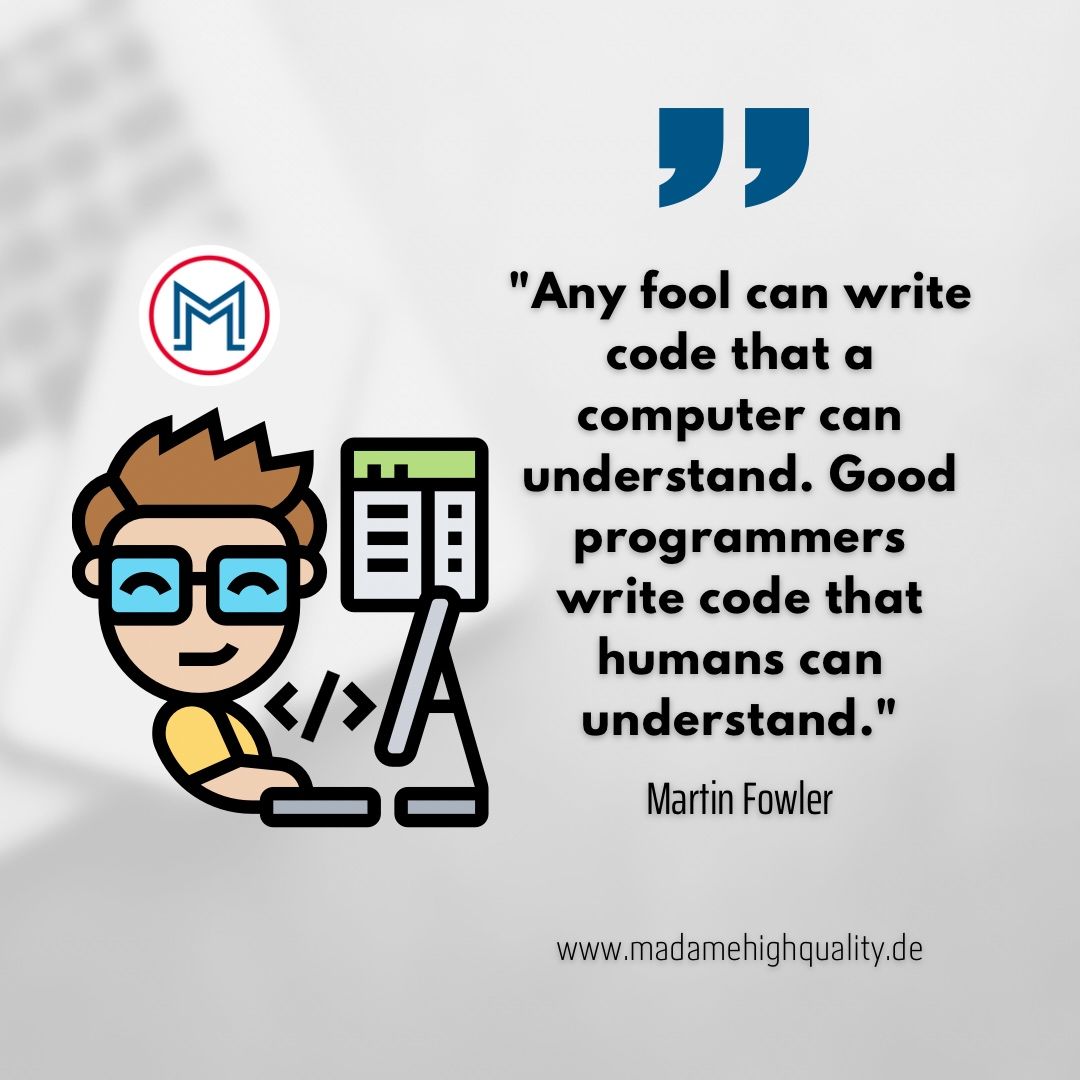 MadameHighQuality on LinkedIn: #softwaredevelopment #cleancode # ... MadameHighQuality on LinkedIn: #softwaredevelopment #cleancode # ...