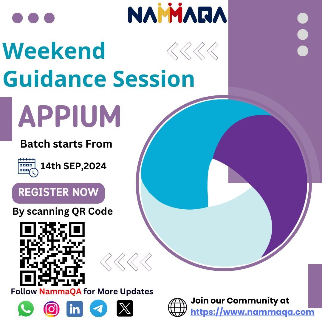 Monica S on LinkedIn: #testing #selenium #appium #softwaretesting #qa # ... Monica S on LinkedIn: #testing #selenium #appium #softwaretesting #qa # ...
