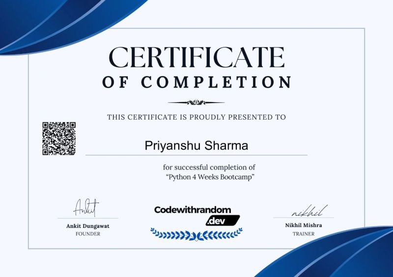 Priyanshu Sharma on LinkedIn: #codewithrandom #python Priyanshu Sharma on LinkedIn: #codewithrandom #python