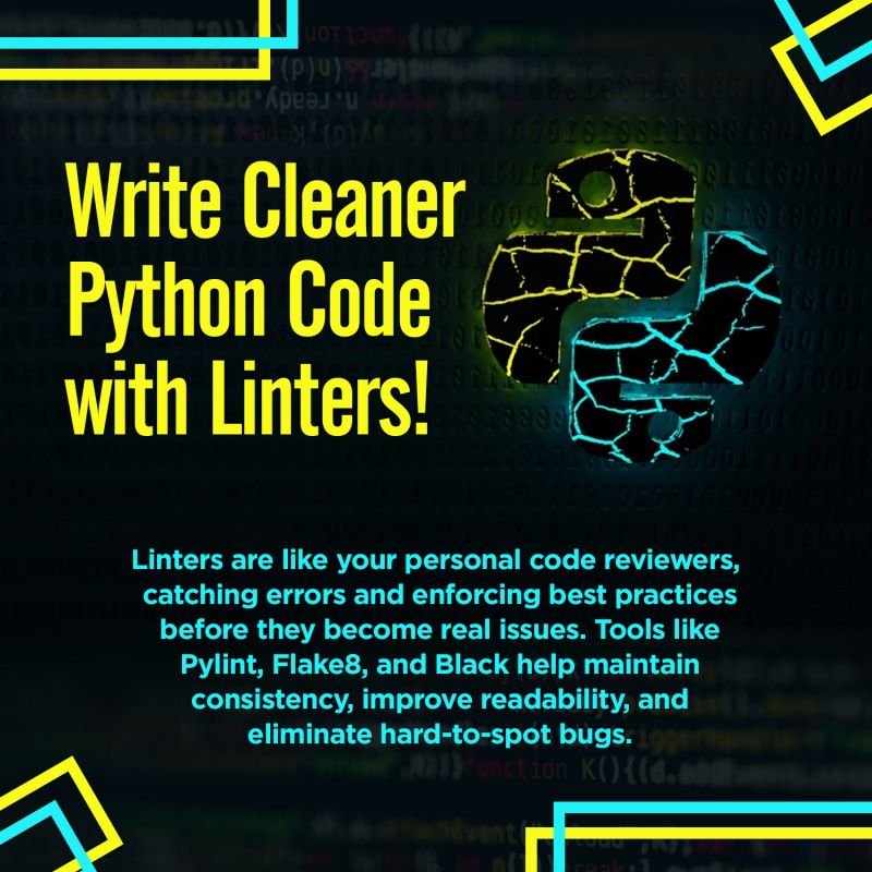 Muhammad Tahir Awan on LinkedIn: Write Cleaner Python Code with Linters ... Muhammad Tahir Awan on LinkedIn: Write Cleaner Python Code with Linters ...