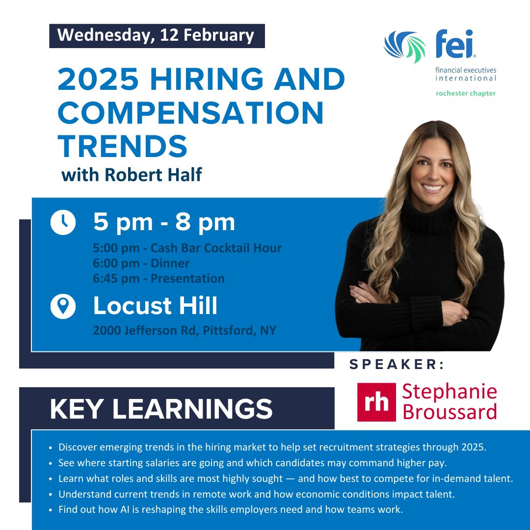 #fei #feirochester #financialexecutivesinternational #roberthalf… | FEI ... #fei #feirochester #financialexecutivesinternational #roberthalf… | FEI ...