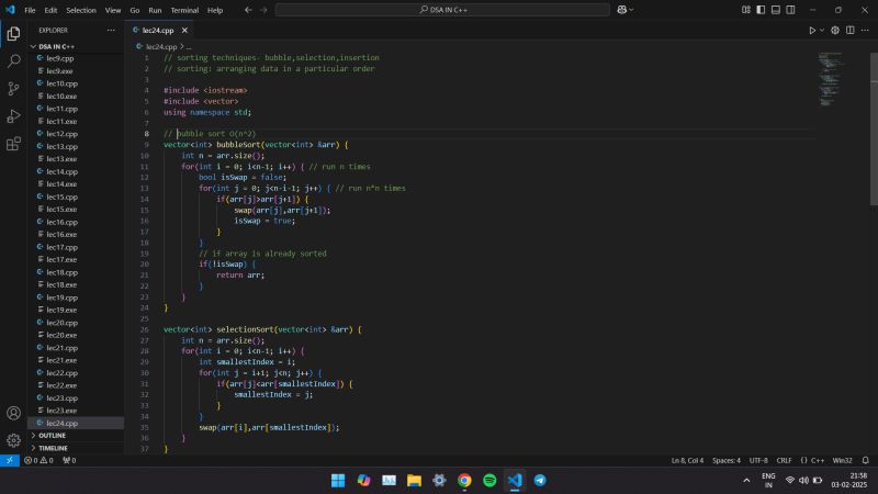 Ayush Vyas on LinkedIn: #dsa #cpp #sorting #strings #100daysofcode # ... Ayush Vyas on LinkedIn: #dsa #cpp #sorting #strings #100daysofcode # ...