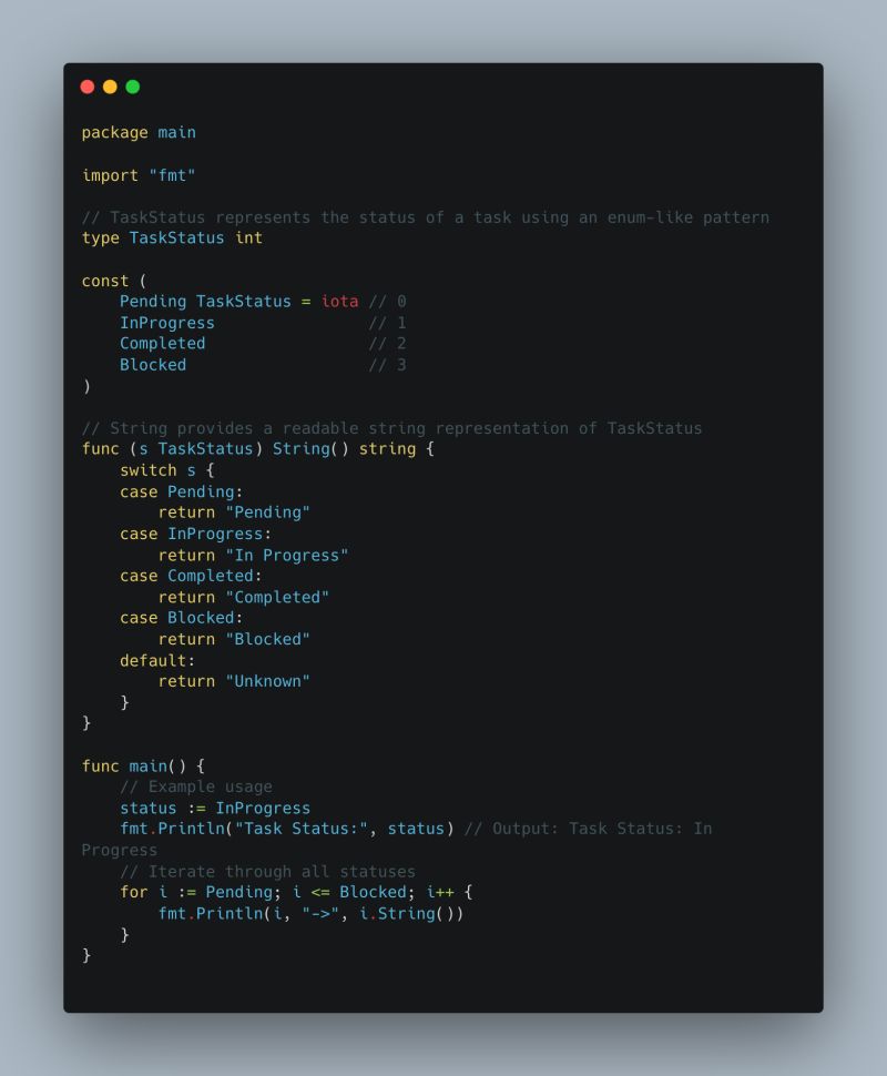 Enock Omondi on LinkedIn: #golang #programming #developers #enums # ... Enock Omondi on LinkedIn: #golang #programming #developers #enums # ...