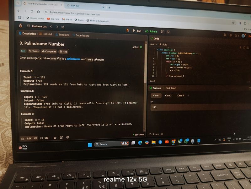 I have solved my second leetcode question Palindrome number in java ... I have solved my second leetcode question Palindrome number in java ...