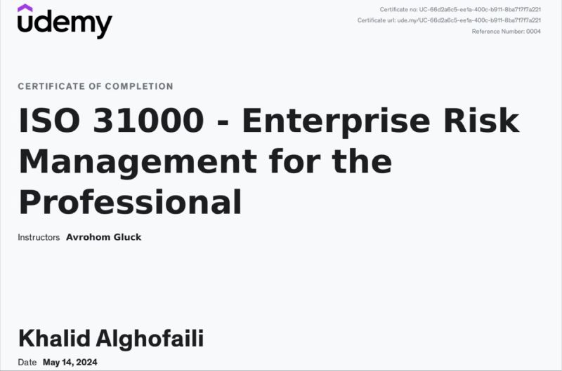 Khalid Alghofaili , PMI-RMP® , GRCP , GRCA on LinkedIn: #iso31000 # ... Khalid Alghofaili , PMI-RMP® , GRCP , GRCA on LinkedIn: #iso31000 # ...
