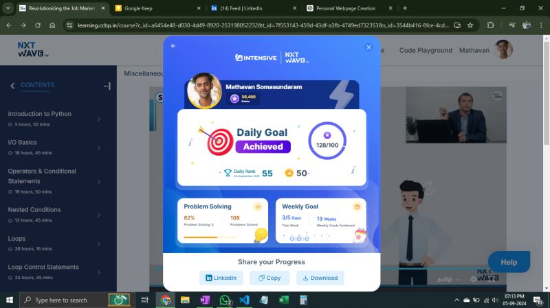 Mathavan Somasundaram on LinkedIn: #day3 #30daysofcode #python Mathavan Somasundaram on LinkedIn: #day3 #30daysofcode #python