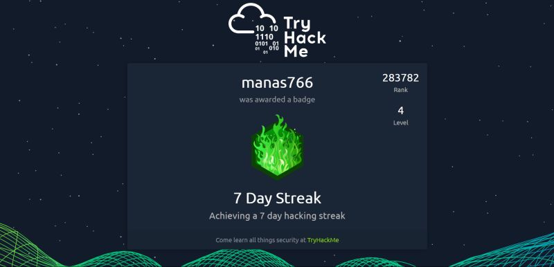 Manas Anand on LinkedIn: #tryhackme #cybersecurity #cyberfrat Manas Anand on LinkedIn: #tryhackme #cybersecurity #cyberfrat