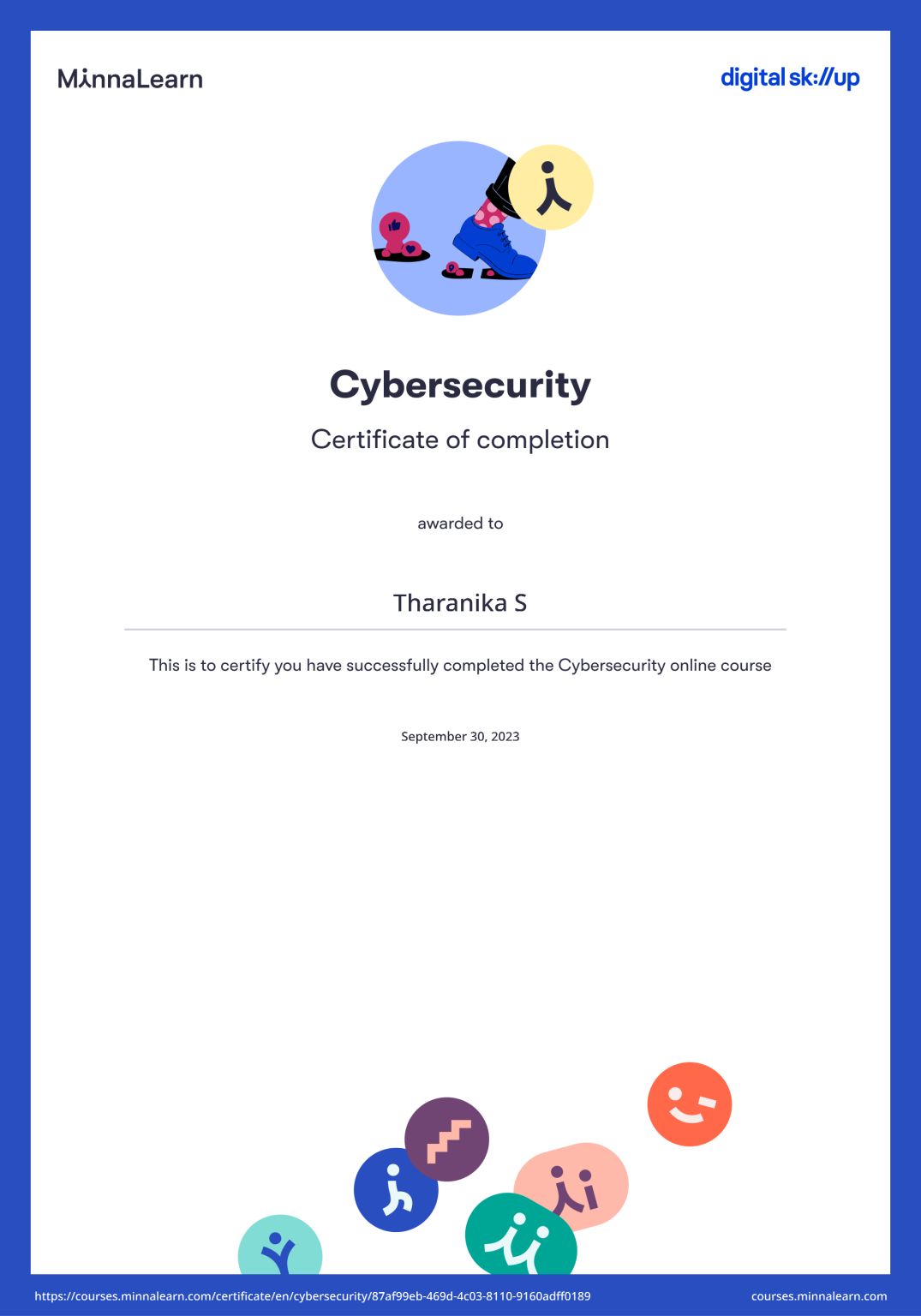 Tharanika Shanmugam on LinkedIn: completed a course in cybersecurity Tharanika Shanmugam on LinkedIn: completed a course in cybersecurity