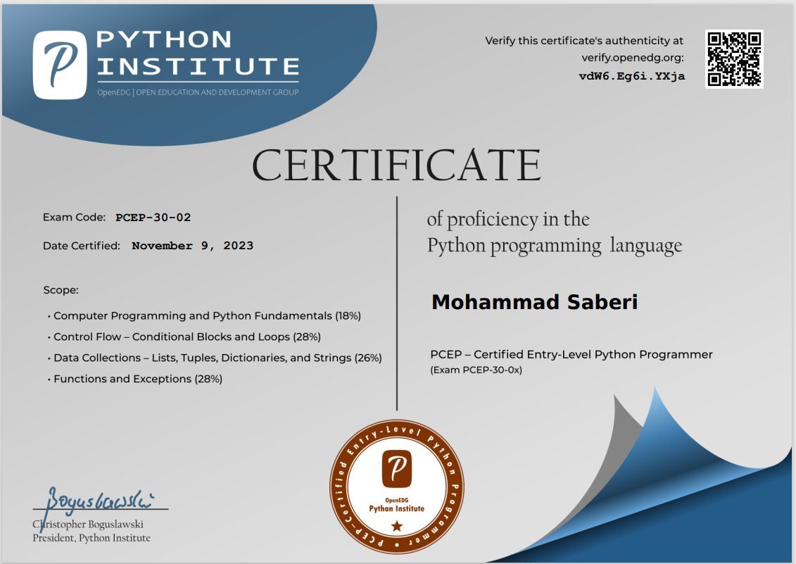 Mohammad Saberi on LinkedIn: #python #pythondeveloper #pythondevelopers ... Mohammad Saberi on LinkedIn: #python #pythondeveloper #pythondevelopers ...