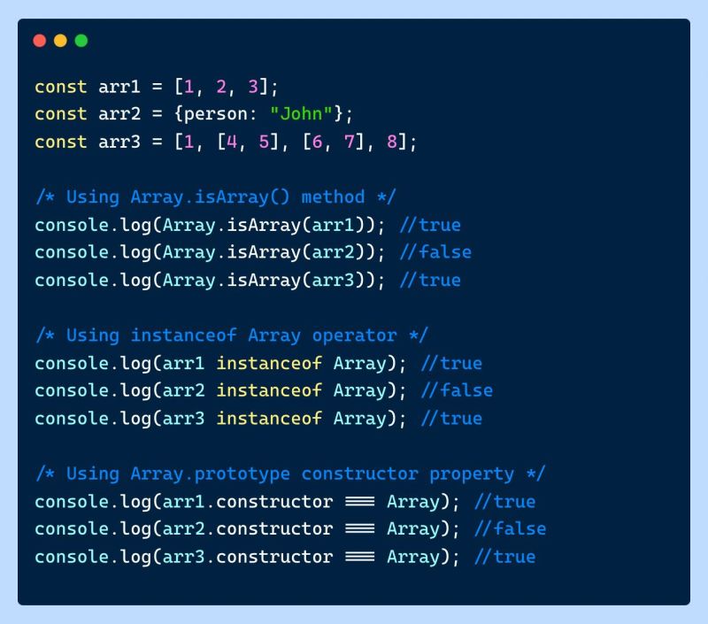 💡Javascript tip! There are multiple ways to check if an object is an ... 💡Javascript tip! There are multiple ways to check if an object is an ...
