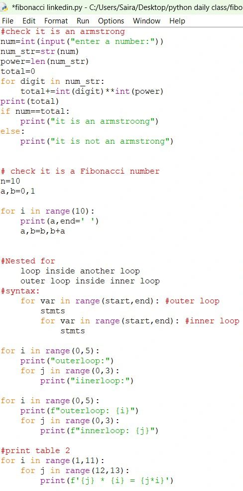 samboji LOKESH on LinkedIn: #python #nestedfor #syntax #outerloop # ... samboji LOKESH on LinkedIn: #python #nestedfor #syntax #outerloop # ...