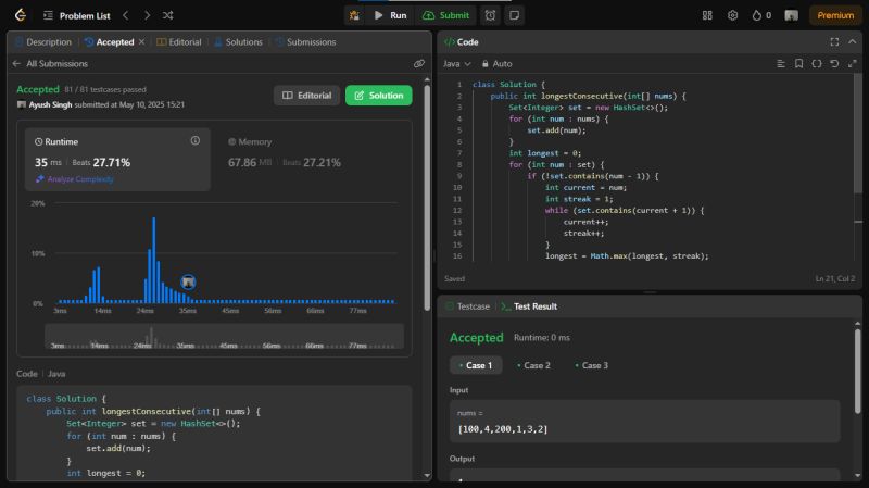 #100daysofcode #leetcode #codingchallenge #datastructures | Ayush Singh #100daysofcode #leetcode #codingchallenge #datastructures | Ayush Singh