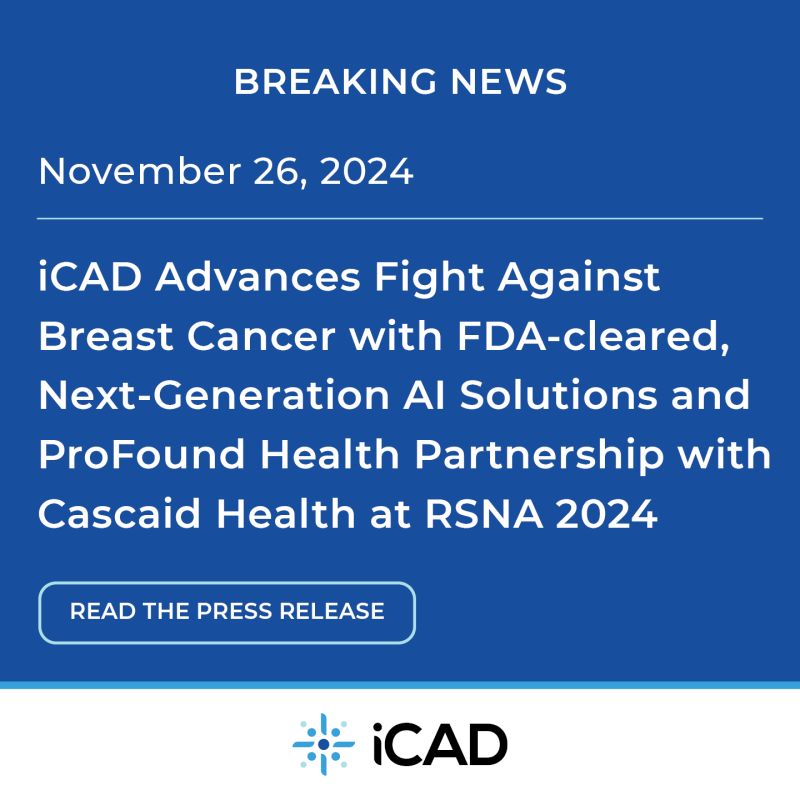 iCAD on LinkedIn: iCAD to showcase its groundbreaking breast health AI ... iCAD on LinkedIn: iCAD to showcase its groundbreaking breast health AI ...