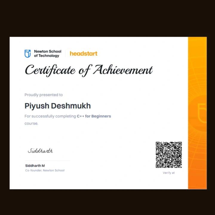 Piyush Deshmukh on LinkedIn: #c #programming #newtonschooloftechnology ... Piyush Deshmukh on LinkedIn: #c #programming #newtonschooloftechnology ...