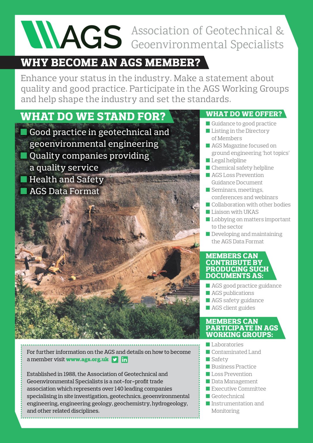 AGS - Association of Geotechnical & Geoenvironmental Specialists on ... AGS - Association of Geotechnical & Geoenvironmental Specialists on ...