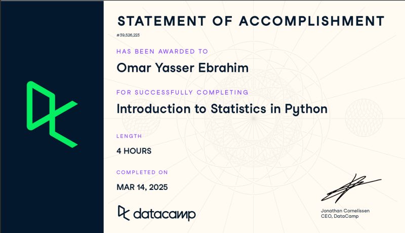 #dataanalysis #statistics #python #learningneverstops #datacamp | Omar ... #dataanalysis #statistics #python #learningneverstops #datacamp | Omar ...