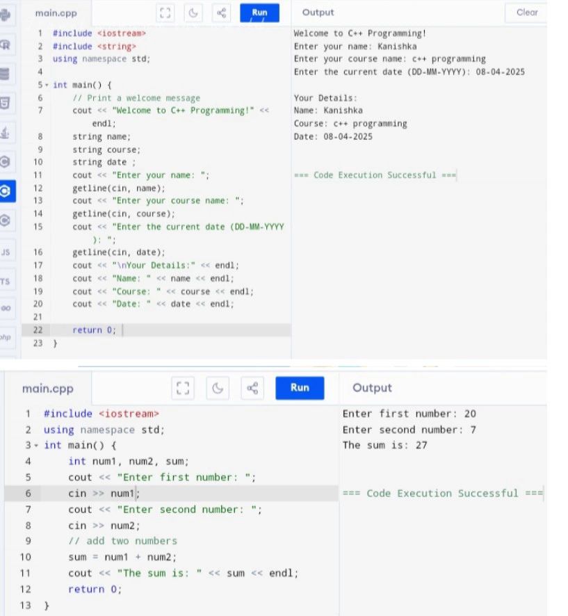 #cplusplus #programming #learninginprogress #assignmentsubmitted ... #cplusplus #programming #learninginprogress #assignmentsubmitted ...