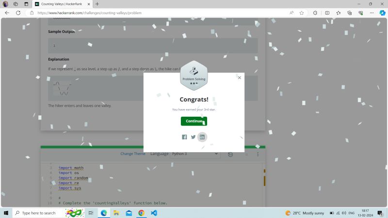 VANDANA APPIREDDIGARI on LinkedIn: #connections #hackerrank #python # ... VANDANA APPIREDDIGARI on LinkedIn: #connections #hackerrank #python # ...