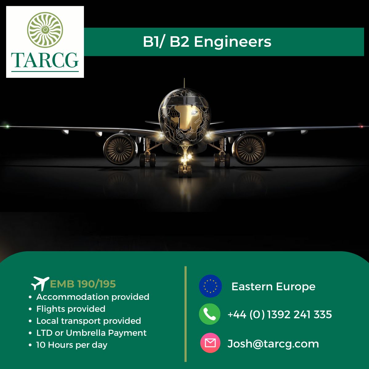 Josh Sanchez (CertRP) on LinkedIn: ⏰ New Contract - B1/B2 EMB 190/195 ... Josh Sanchez (CertRP) on LinkedIn: ⏰ New Contract - B1/B2 EMB 190/195 ...