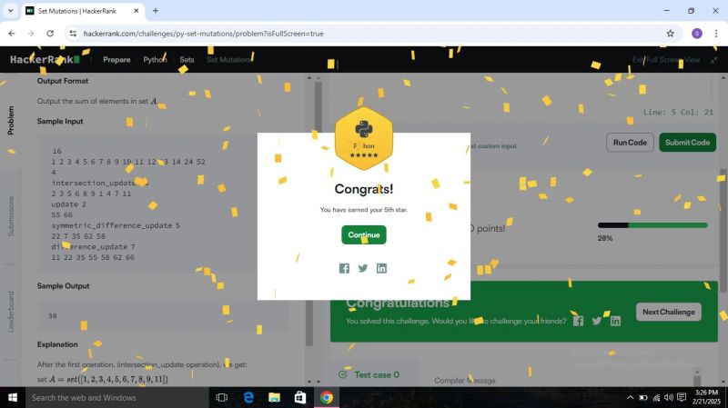 #python #coding #problemsolving #hackerrank #dsa # ... #python #coding #problemsolving #hackerrank #dsa # ...