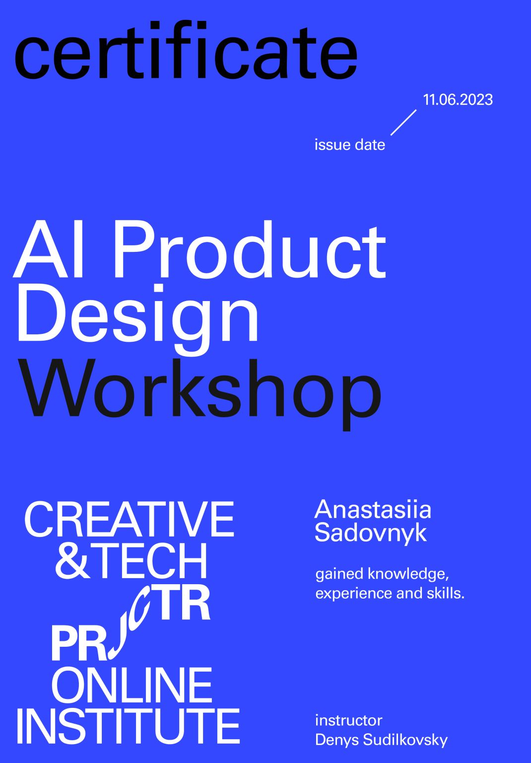 Nastia S. on LinkedIn: Thank you Denys Sudilkovsky and Projector ... Nastia S. on LinkedIn: Thank you Denys Sudilkovsky and Projector ...