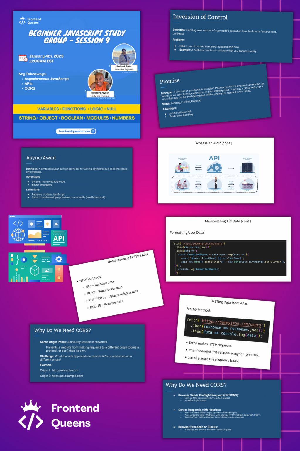 Frontend Queens on LinkedIn: #javascript #asyncjs #apis #webdevelopment ... Frontend Queens on LinkedIn: #javascript #asyncjs #apis #webdevelopment ...