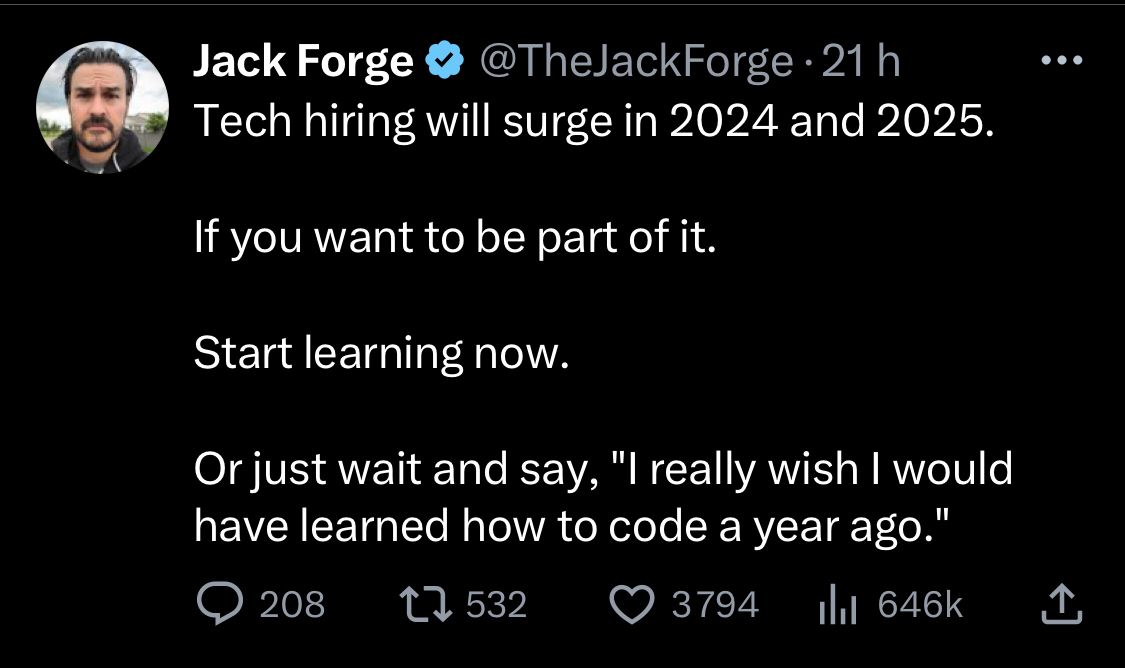 JavaScript Developer on LinkedIn: Agreed or not? Source Jack Forge on X ... JavaScript Developer on LinkedIn: Agreed or not? Source Jack Forge on X ...