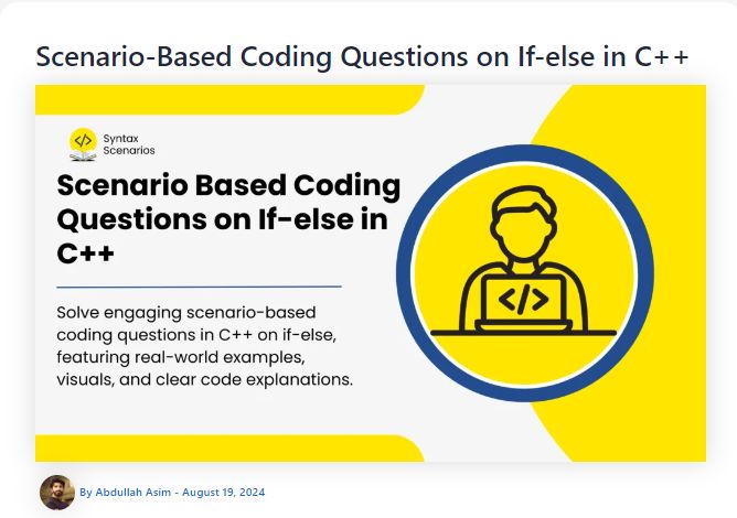 Muhammad Abdullah Asim on LinkedIn: #cplusplus #programming # ... Muhammad Abdullah Asim on LinkedIn: #cplusplus #programming # ...