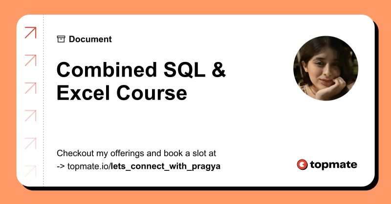Pragya Rathi on LinkedIn: How many of u want to learn SQL and excel ... Pragya Rathi on LinkedIn: How many of u want to learn SQL and excel ...
