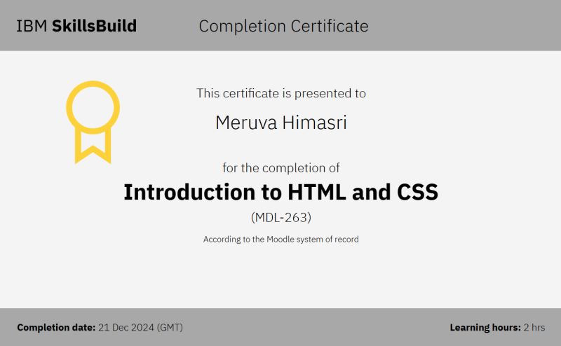 Meruva HimaSri on LinkedIn: #webdevelopment #html #css Meruva HimaSri on LinkedIn: #webdevelopment #html #css