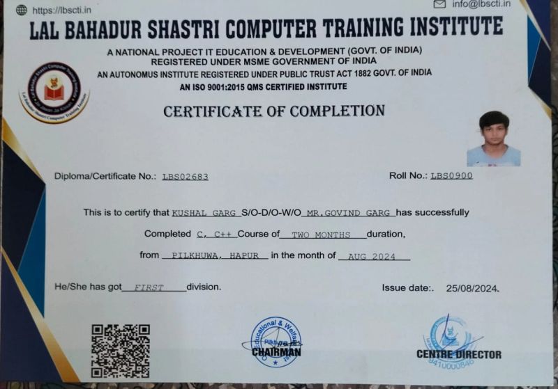 Kushal Garg on LinkedIn: #cprogramming #cplusplus #codingjourney # ... Kushal Garg on LinkedIn: #cprogramming #cplusplus #codingjourney # ...