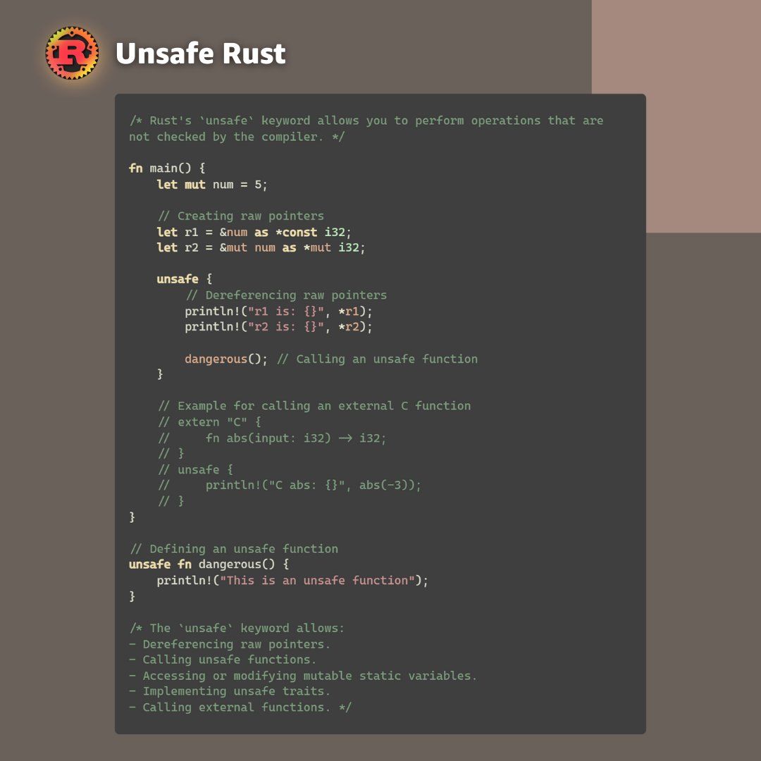 Francesco Ciulla on LinkedIn: Unsafe Rust Francesco Ciulla on LinkedIn: Unsafe Rust