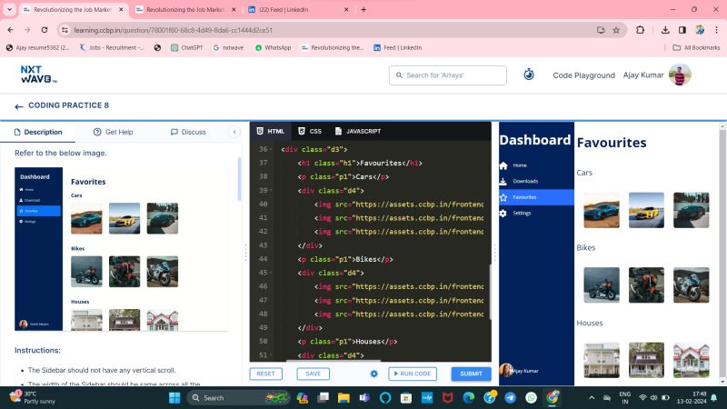 Ajay Kumar Sakhapuram on LinkedIn: #day128 #ccbp #nxtwave #flexbox Ajay Kumar Sakhapuram on LinkedIn: #day128 #ccbp #nxtwave #flexbox