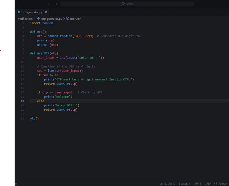Abhijeet Jha on LinkedIn: #python #coding #programming #authentication ... Abhijeet Jha on LinkedIn: #python #coding #programming #authentication ...
