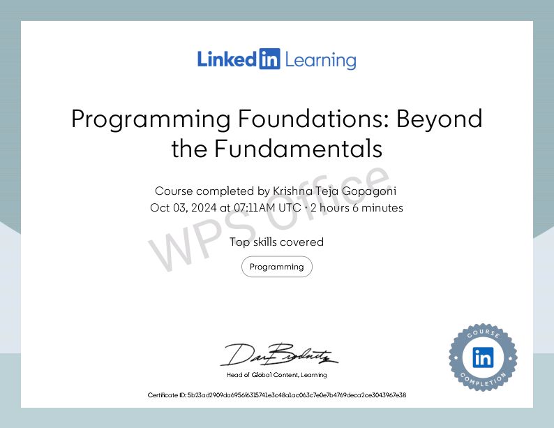 #programming #advancedskills #linkedinlearning #codingjourney | Krishna ... #programming #advancedskills #linkedinlearning #codingjourney | Krishna ...