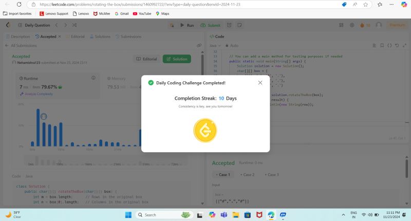 Neha Mishra on LinkedIn: #leetcode #codingjourney #problemsolving #java Neha Mishra on LinkedIn: #leetcode #codingjourney #problemsolving #java
