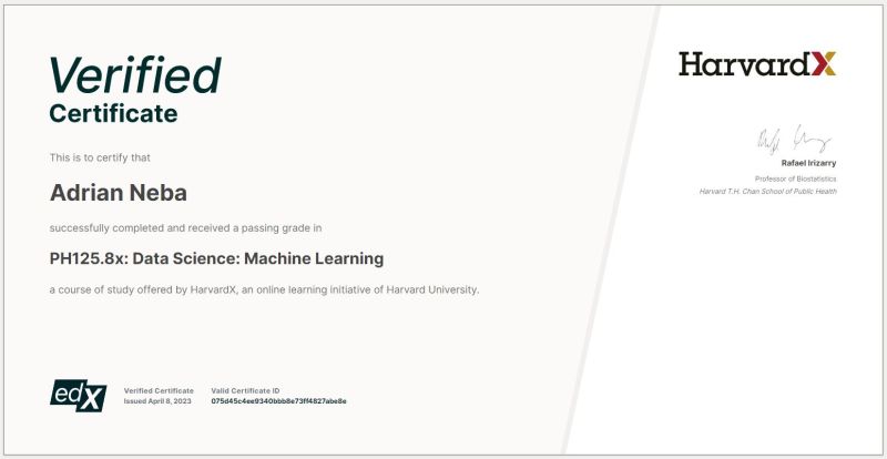 I’m happy to share that I’ve obtained a new certification: edX Verified ... I’m happy to share that I’ve obtained a new certification: edX Verified ...